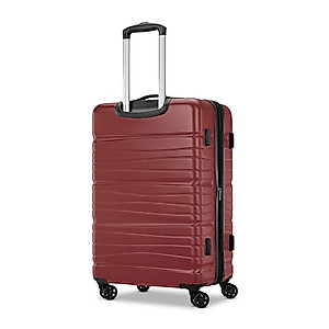Samsonite Evolve SE Hardside Expandable Luggage with Double Spinner Wheels, Matte Burgundy, 3PC Set (CO/M/L)