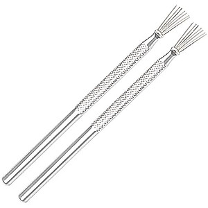 Pengxiaomei 2pcs Clay Needle Tools, Feather Wire Texture Tool for Clay Pottery Sculpting Texturing Modeling Tools
