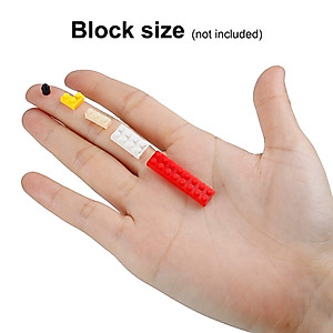 Larcele Micro Building Blocks Animal Set, DIY Mini 3D Building Toy Bricks,1860 Pieces KLJM-04(Hippo + Crocodile + Crane)