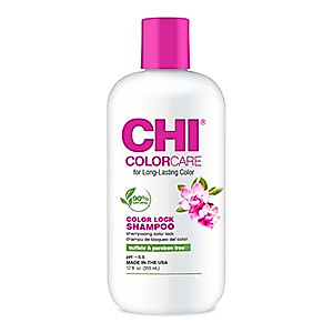 CHI ColorCare - Color Lock Shampoo 12 fl oz - Gently Cleanses, Balances Moisture and Nourishes Hair Without Fading Color Treated Hair