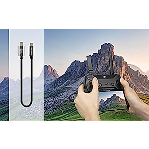 CableCreation USB C Cable Short 0.65 FT, USB-C to Micro USB A OTG Cable, Compatible with DJI Spark/DJI Mavic/Mavic Pro/Mavic Pro Platinum/Mavic Air Controller 0.2m, Space Gray