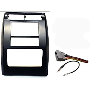 Aftermarket Double Din Radio Stereo Car Install Dash Kit Compatible with Jeep Wrangler 2003-2006