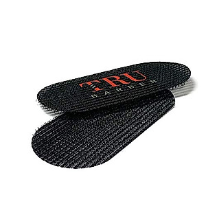 TRU BARBER HAIR GRIPPERS ® BUNDLE PACK 6 PCS for Men and Women - Salon and Barber, Hair Clips for Styling, Hair holder Grips (Black/Red)