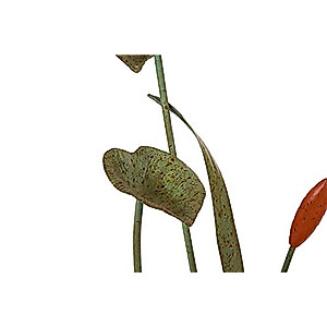 Glitzhome 37" H Garden Waterfall Fountains with Pump, Antique Green Metal Pelican Tiered Outdoor Cascading Floor-Standing Water Fountain for Porch Deck Patio Backyard Home Art Decor