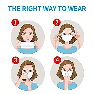 Millennium Disposable 3-Layer Breathable Ear-Loop Face Mask, Made in USA, Latex Free with Adjustable Nose Stripe, Box of 50