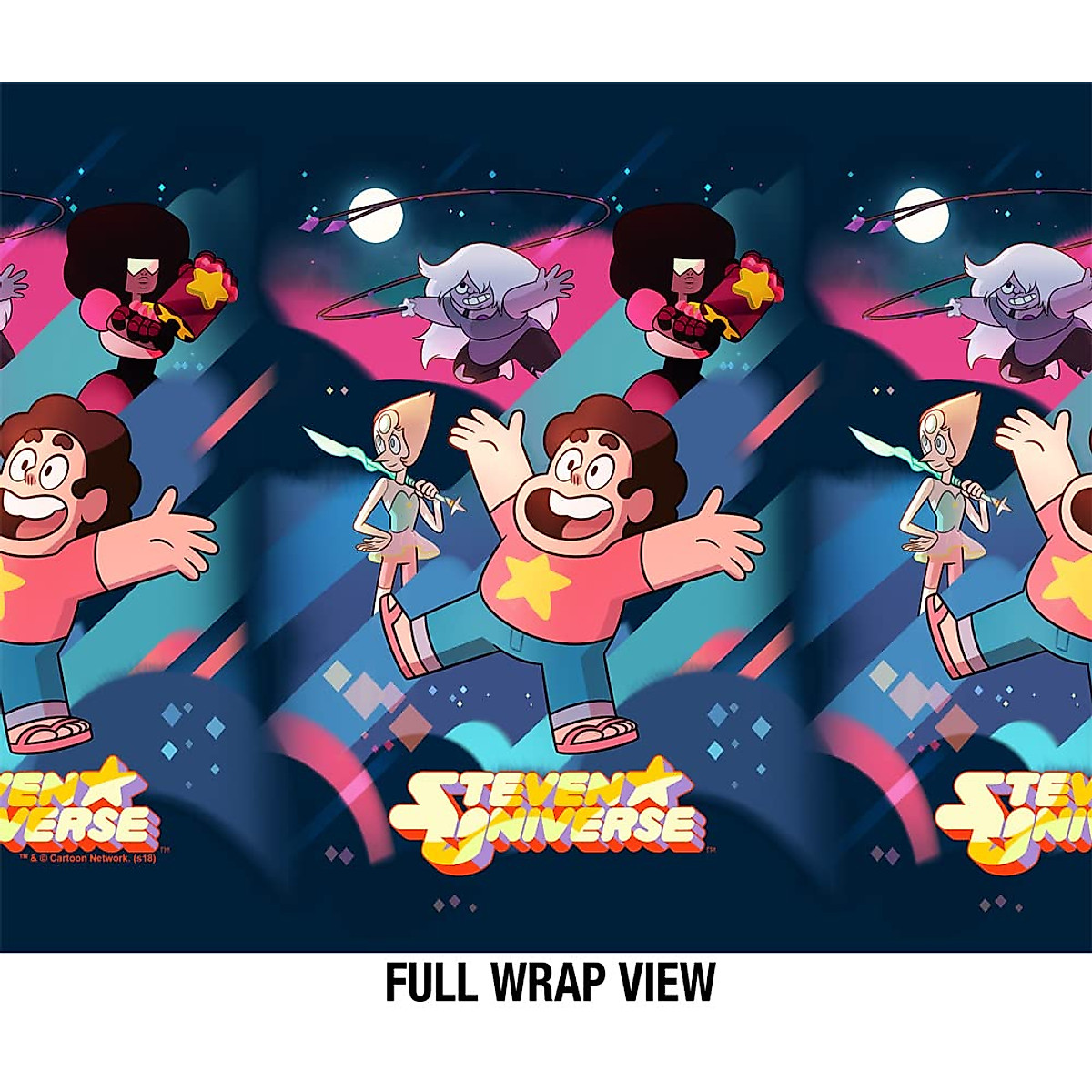 Steven Universe OFFICIAL Group Shot 24 oz Insulated Canteen Water Bottle, Leak Resistant, Vacuum Insulated Stainless Steel with Loop Cap