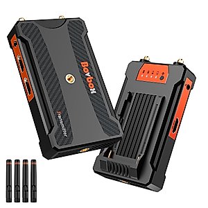 Wireless HDMI Transmitter and Receiver, 2.4G/5.8G 1080P Full HD Wireless HDMI Extender kit with HDMI Loop-Out 0.06S Low Latency 820FT Streaming form DSLR Camera stabilizer Laptop Netflix to TV/Monitor