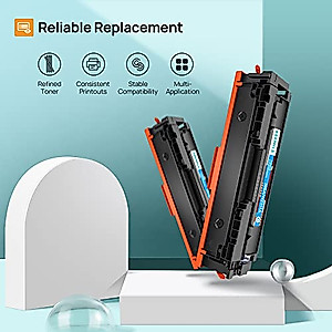 206A Toner Cartridge 4 Pack - Compatible 206A Toner Cartridge Replacement for HP 206A 206X W2110A (No Chip) Compatible with Color Laserjet Pro MFP M255dw MFP M283fdw MFP M283cdw M282nw Printer Toner