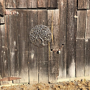 It's Cactus Haitian Tree of Life Wall Decor, Global Art Made in Haiti, Oil Drum Metal Craft with Birds, Decoration for Kitchen or Anywhere in Home, 23 In. x 23 In. (Whispering Tree)