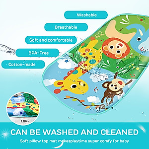 TOY Life Baby Gym Play Mat for Babies 0-6 Months Tummy Time Mat, Baby Kicking Toy Play Piano Playmat Activity Gym for Baby Boy Girl, Infant Toddler Activity Center Toys, Baby Floor Newborn Play Mat