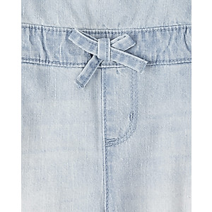 The Children's Place baby girls The Children's Place and Toddler Denim Overalls Rompers, Leighton Wash, 5T US
