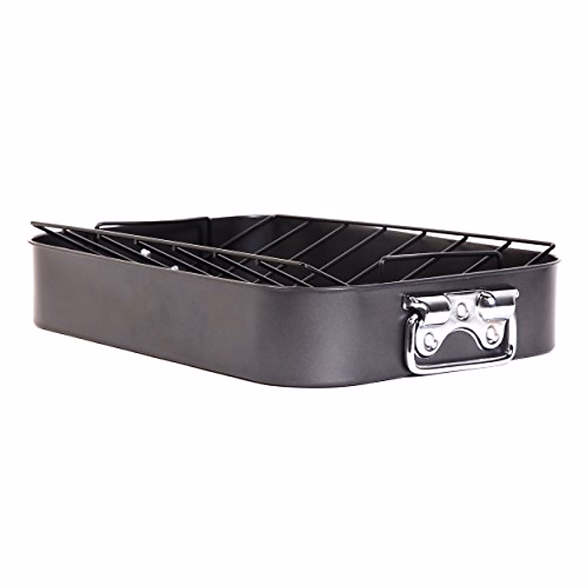 Gibson Home 63665.02 Top Roast Non-Stick Roaster with Rack, Black