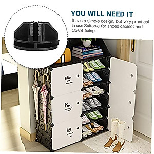 NOLITOY 20 Pcs Cupboard Shelf Wire Connector White Shelving Plastic Connectors for Wire Storage Cubes Modular Closet Storage Modular Closet Organizer Connectors Storage Rack Sleeve Button