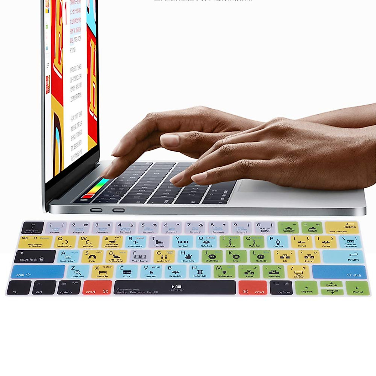 Keyboard Cover 13/15inch Waterproof Dustproof Protective Keyboard Silicone Skin Touch Bar Protector Film For Macbook