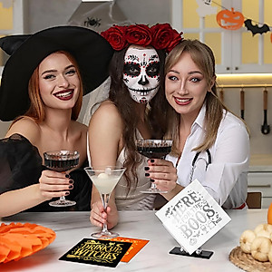 Halloween Napkins, Halloween Cocktail Napkins 52 Pcs, 4 Different Designs 13 Pcs Each Halloween Napkins Disposable, Witch Napkins, Halloween Party Napkins, Spooky Napkins, Witch Party Supplies