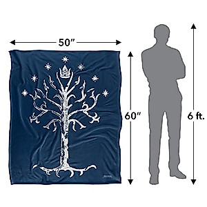 The Lord of The Rings Blanket, 50"x60" Tree of Gondor Silky Touch Super Soft Throw Blanket