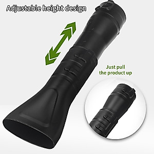 191L13-5 191B21-6 Blower Nozzle Adapter & 197889-6 Flat End Nozzle Attachment Kit for Makita X2 36V Hand held Blower, for XBU02Z XBU03 DUB362 Blower Narrow end profile, increasing air velocity