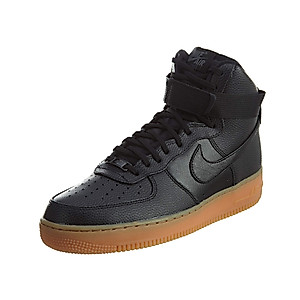 NIKE Air Force 1 Hi Women US 12 Black Basketball Shoe
