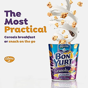 BON YURT ALPINA - Pack of 12, 5.78 Oz - Flip Yogurt with Frosted Flakes Cereal Cups - Breakfast Food Cereals - Kids Yogurt - Yogurt with Toppings