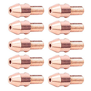 10Pcs Welding Contact Tip, Arc Welding Nozzle for Screw M12 Submerged Arc Welding Accessory Arc Welding Tip Welder Tool(0.4)