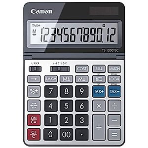 Canon USA 2468C001 Canon TS-1200TSC Desktop Calculator with LCD Display