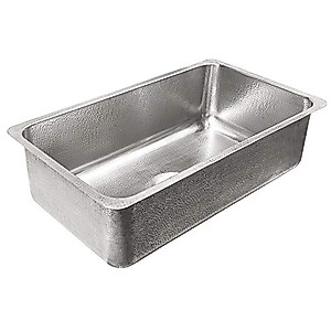 Sinkology K1408-BB62 Taylor Undermount 31.25 in. Single Bowl Brushed Crafted Grid and Strainer Drain Stainless Steel Kitchen Sink Kit