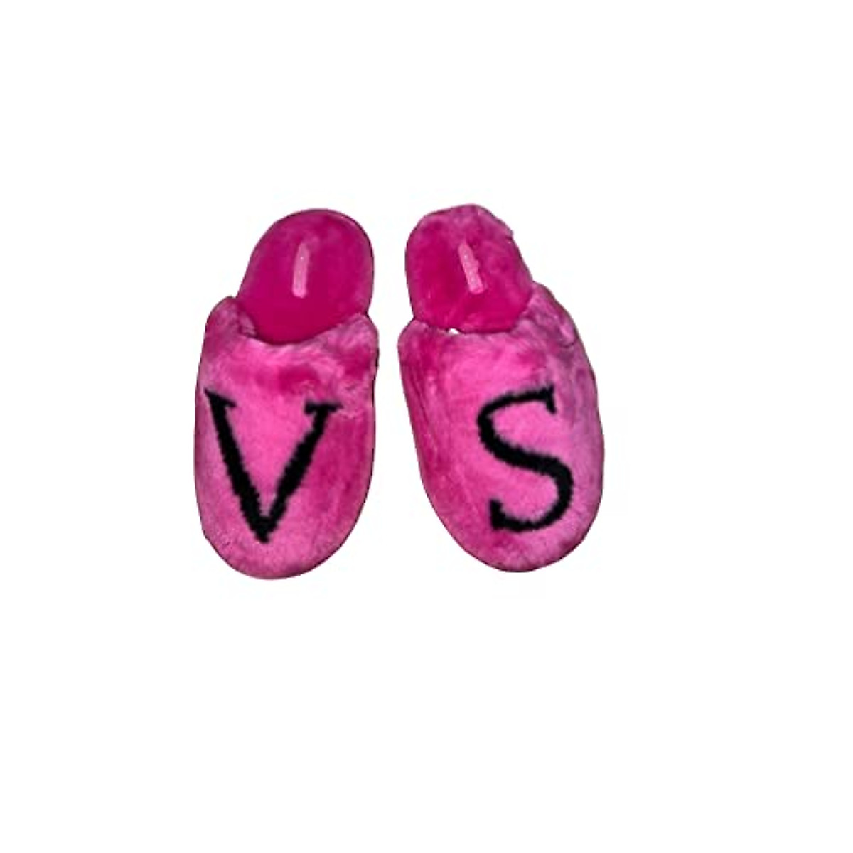 Victoria's Secret Closed Toe Faux Fur Slipper Color Pink Size Small 5/6 New