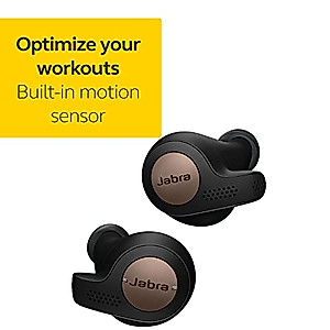Jabra Elite Active 65t Earbuds – True Wireless Earbuds with Charging Case, Copper Black – Bluetooth Earbuds with a Secure Fit and Superior Sound, Long Battery Life and More