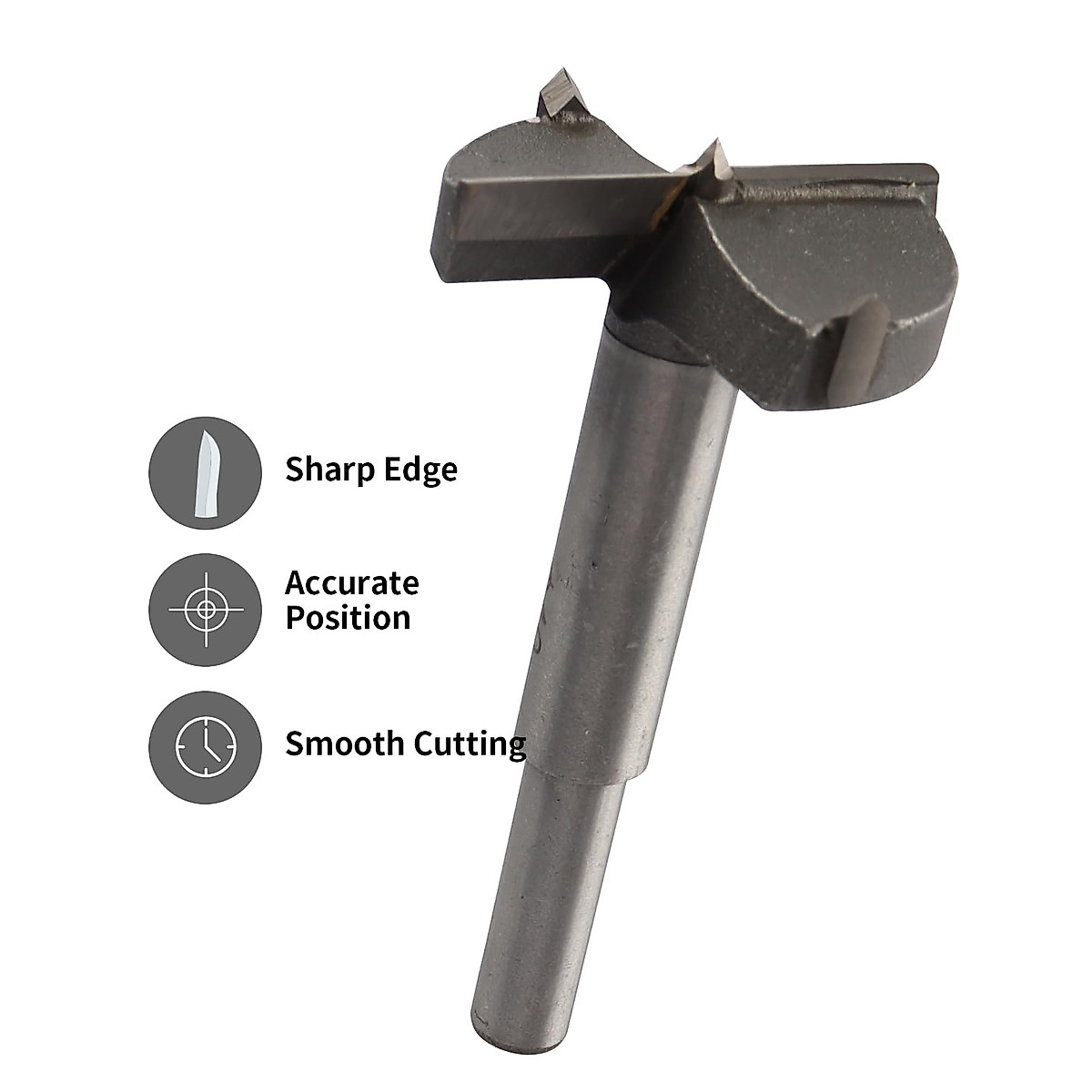 Rocaris 20Pcs Forstner Drill Bits, Tungsten Steel Woodworking Hole Saw Set, Wood Cutter Auger Opener Round Shank Drilling Cutting Tool (14mm-50mm)