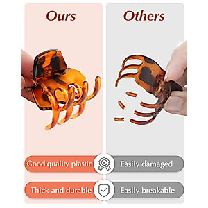 Medium Hair Clips, 18 Pcs 1.38 Inch Hair Claw Clips, No-Slip Jaw Clips for Women and Girls