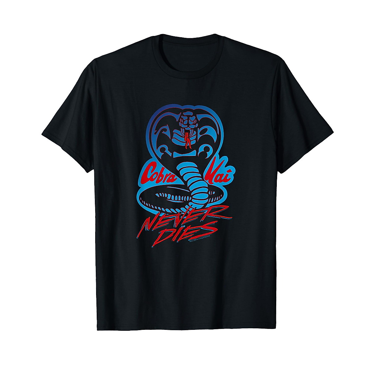 Cobra Kai Never Dies Cobra Logo T-Shirt