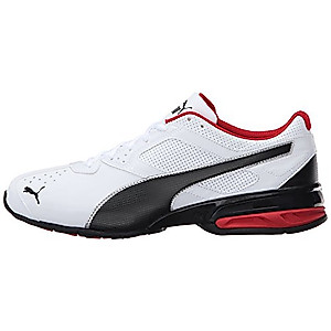 PUMA Men's TAZON 6 FM Cross Training Sneaker, Puma White-Puma Black-Puma Silver, 12