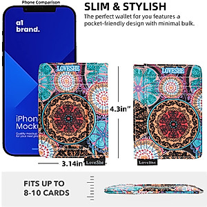 LOVESHE RFID Blocking credit card holder for Women(SunFlower)