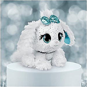 GUND P.Lushes Designer Fashion Pets Bianca Blings Premium Puppy Dog Stuffed Animal, White and Blue, 6”