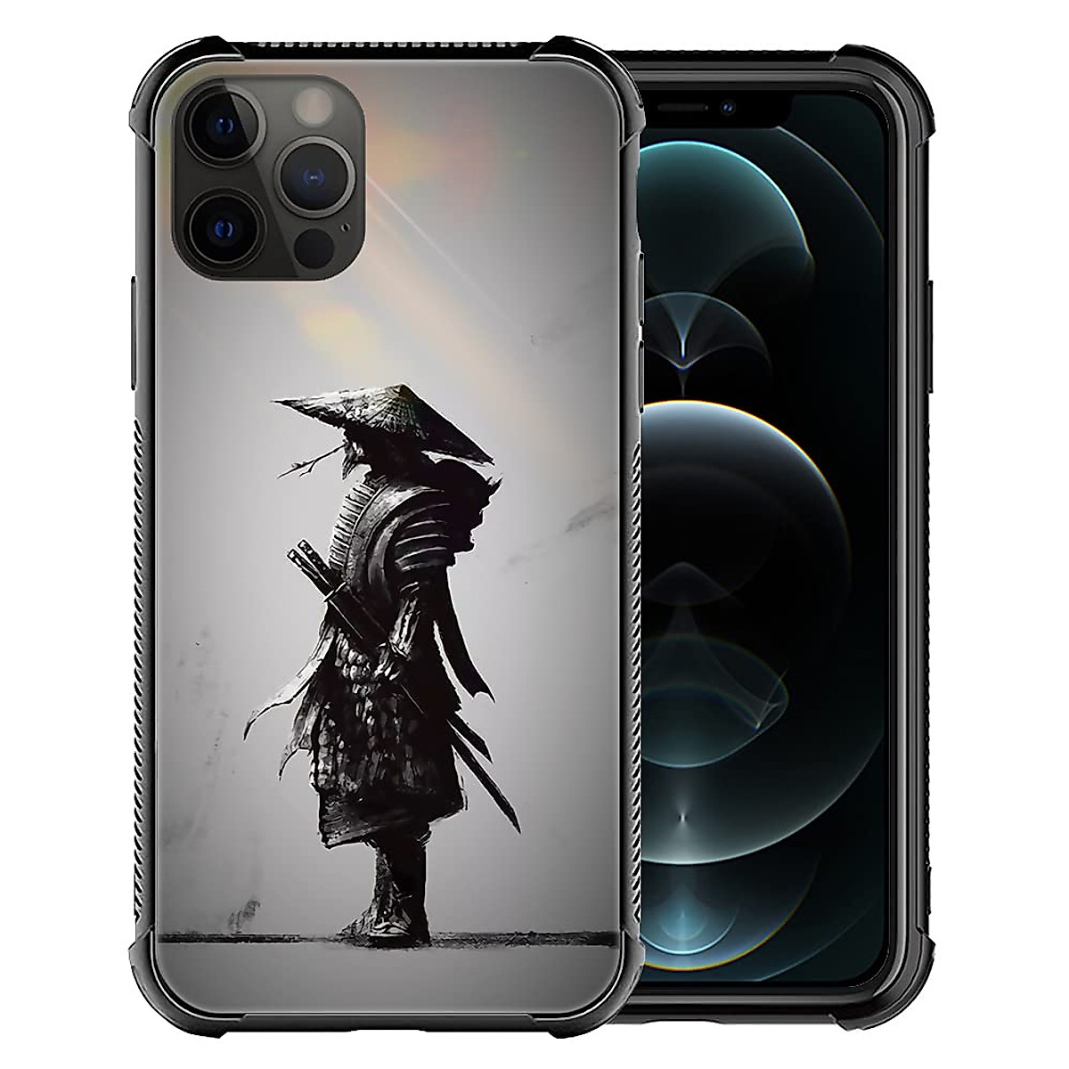 Hensuske iPhone 13 Pro Max Case,Wandering Samurai Cases for Boys Man,Multi-Colored Fashion Patterns Non-Slip Shock Absorption Soft TPU Bumper Cover Case 6.7 in, Max(6.7 inch)