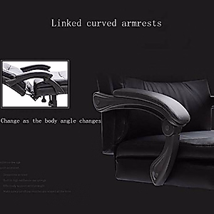 High Back Office Chair Executive Desk Chair with Padded Armrests,Adjustable Ergonomic Swivel Task Chair with Lumbar Support (Color :Black or Brown) (Color : D)