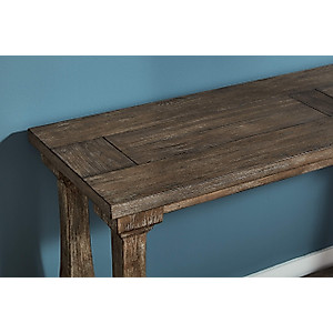 Signature Design by Ashley Mallacar Vintage Sofa Console Table, Weathered Gray