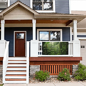 Tropical Rainforest Printed Banners Personalized Party Banner Photo Text Background Banner Wall Banner for Halloween Party Home Decorations or Backdrops