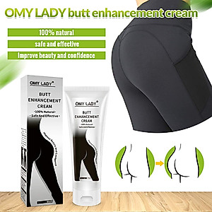 Butt Enhancement Cream, Buttocks Enlargement Enhancer Hip Butt Lifting, Improving Hip Sagging, Hip Dropping, Hip Grain Effective Butt Enlargement Massage Cream 100g