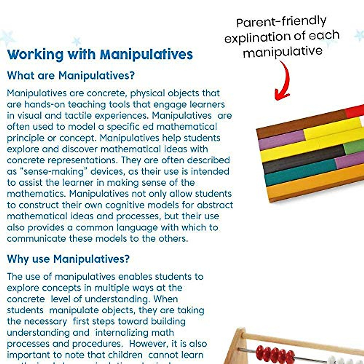 hand2mind Hands-On Standards, Learning at Home Family Engagement Kit for Grade 3, Math Activity Book with Math Manipulatives, Spanish Translations for Key Materials