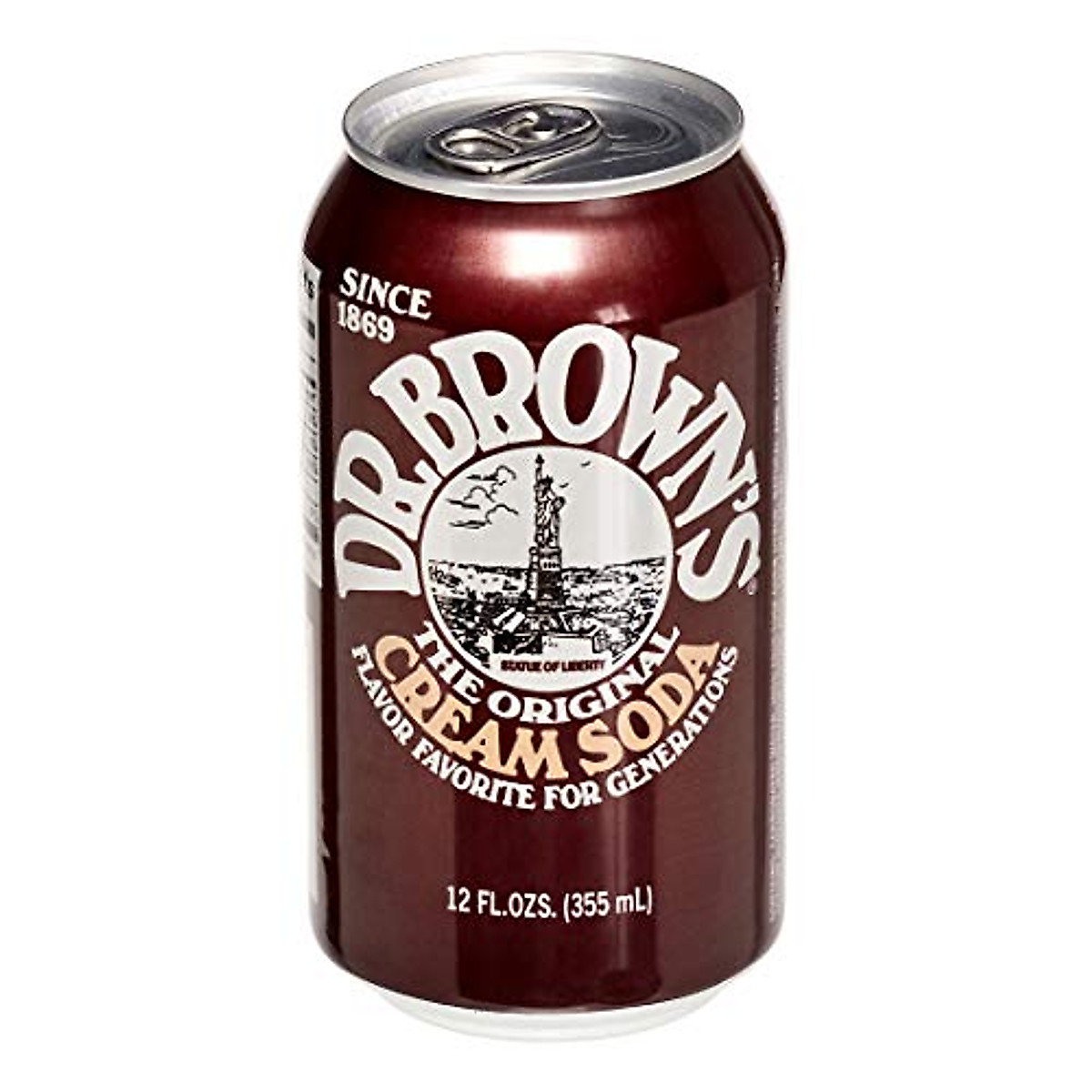 Dr. Browns Soda, Cream Soda, 12 oz can (Pack of 18, Total 216 Oz)