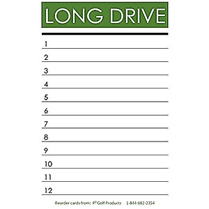 P2 Golf Products Proximity Marker/Long Driver Card Holder