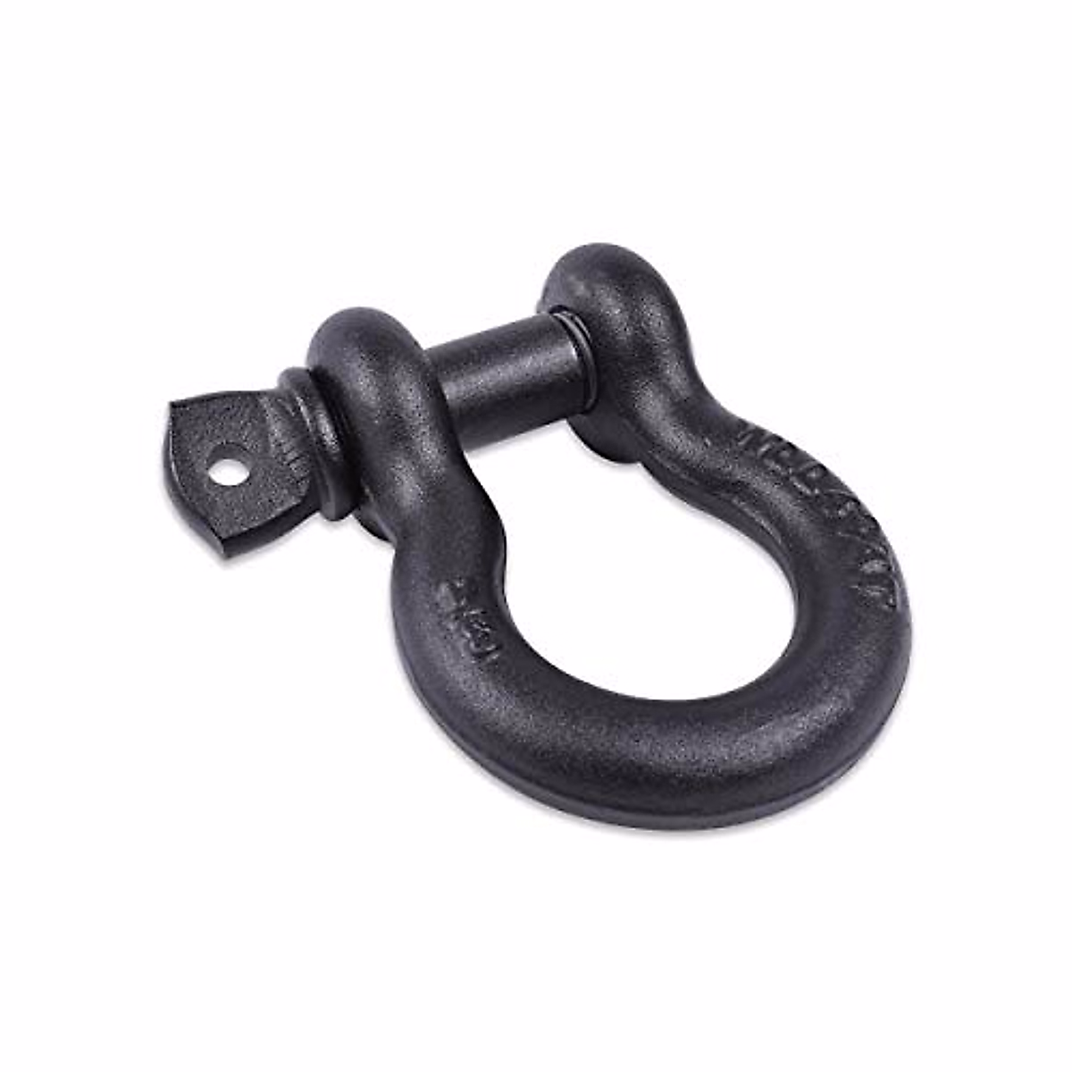 AGENCY 6 Recovery Shackle Block Assembly 2 INCH Double Hole Powder Coat Grey - Hitch Receiver Block - Proudly Made in The USA with US Certified Materials - Includes Hitch pin and D-Ring