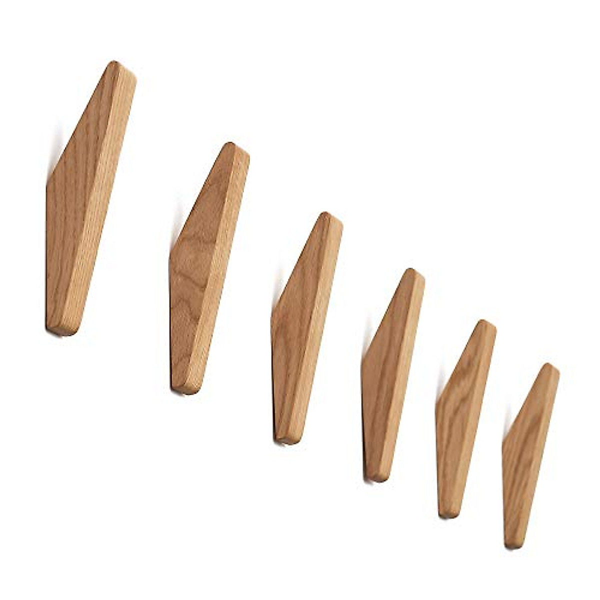 Oak wood wall hooks GATIS - Natural