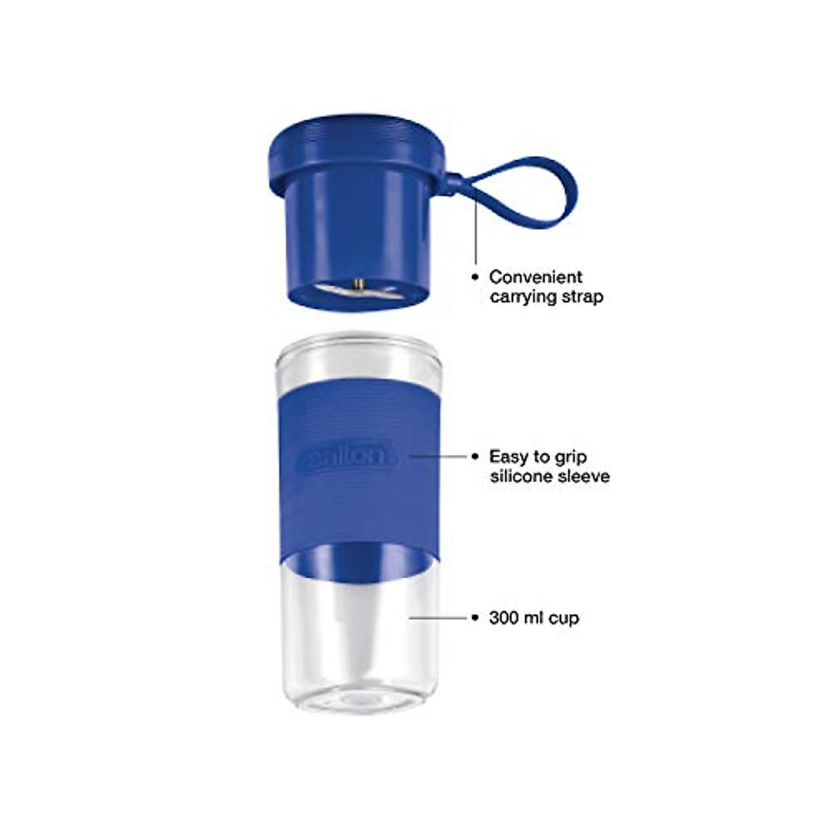 Salton Portable Blender - Blue, 300 ml