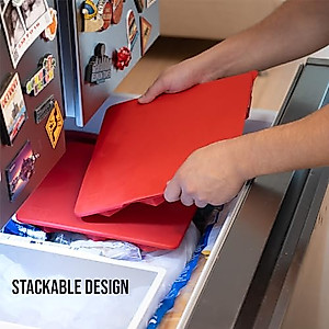 Hamburger Patty Storage Containers - 8 in 1 Hamburger Patty Maker, Burger Mold Hamburger Press - Non-Stick Hamburger Storage Containers, Dishwasher Safe Silicone Burger Mold