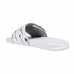 Champion Unisex Athletic Slide Sandal, Size US Women's 11/Men's 9 (White)