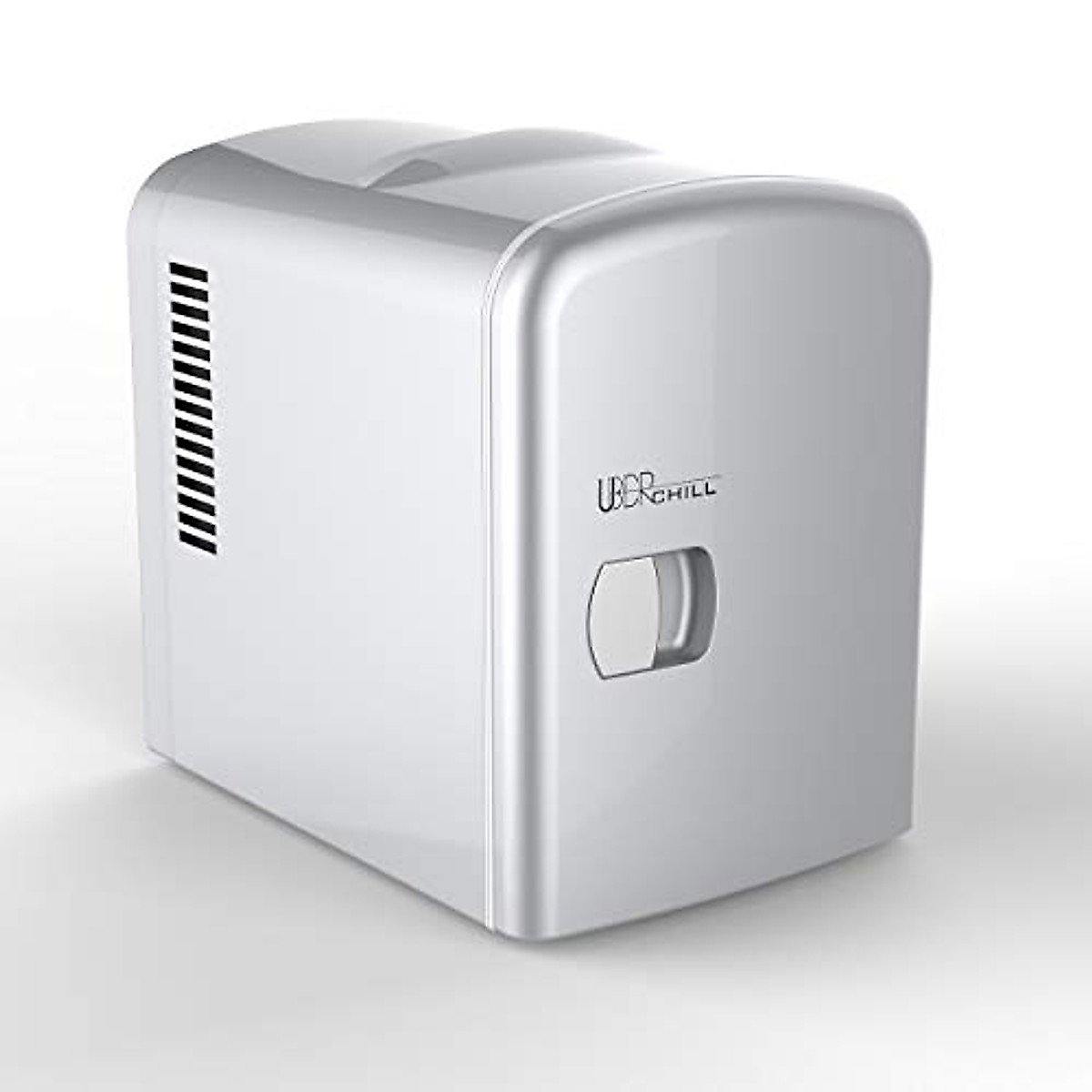 Uber Appliance Mini Fridge for Beauty, Skin Care, Makeup, Cosmetics Storage-6 can Capacity Portable Refrigerator Cooler and Warmer-Thermoelectric Technology-for Bedroom, Office, Dorm or car