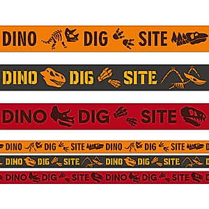 TaoBary 3 Roll Dino Dig Site Caution Tape 20 Feet Dinosaur Zone Dinosaur Party Decorations Themed Dino Party Supplies for Kids Birthday Baby Shower VBS Vacation Bible School Decor
