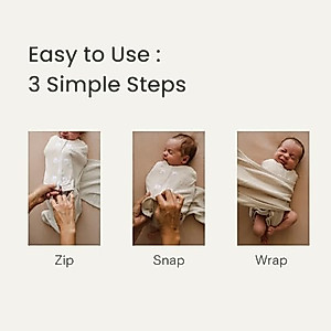 embe Baby Eczema Sleep Aid Sleeper Sack for Babies 0-3 Months, 6-14 lbs | Swaddle with Fold Over No Scratch Mittens Attached | No Scratch Sleeves Baby - [Moss]